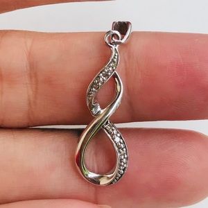 Jewelry | Sterling Diamond Infinity Pendant | Poshmark